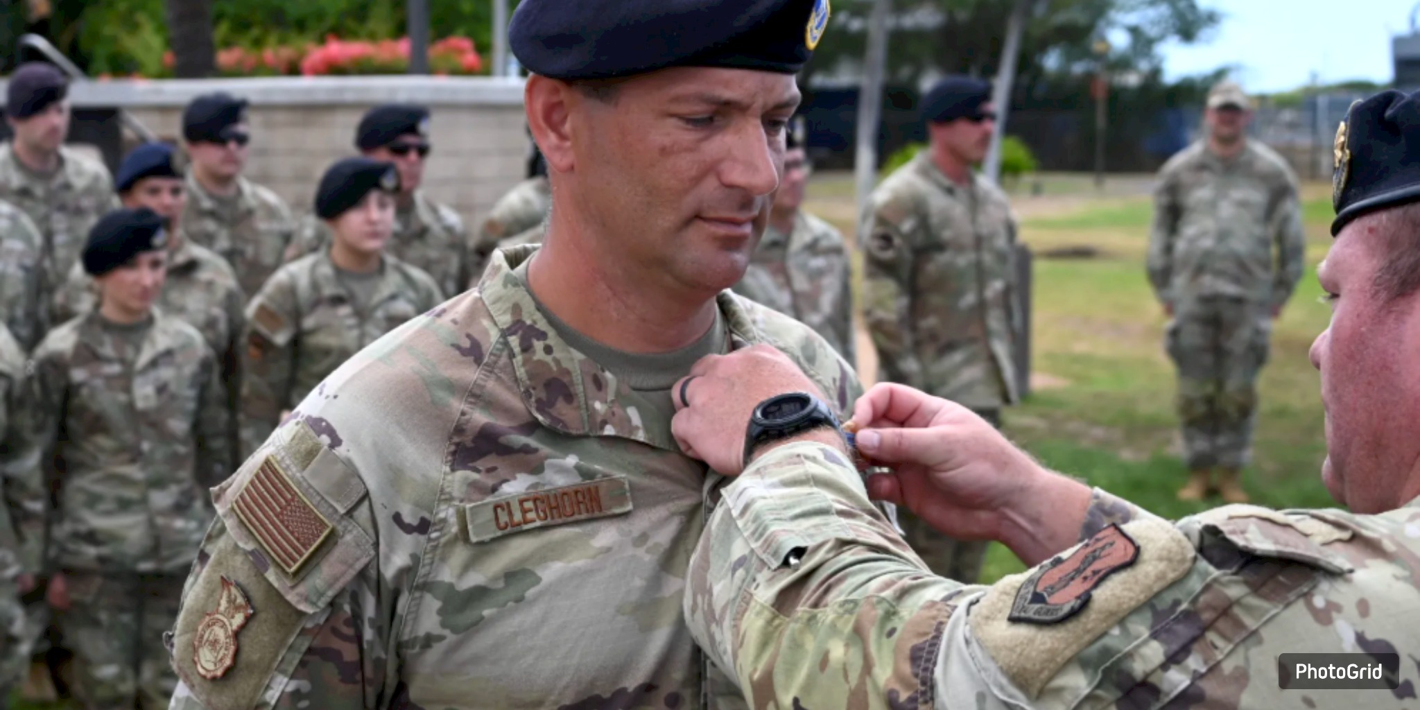Air Force Senior Master Sgt. Greg Cleghorn Earns New Army Master Combat Badge